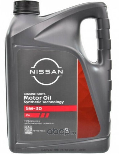 NISSAN KE90090033 Масло моторное синтетика 5W-30 1 л.